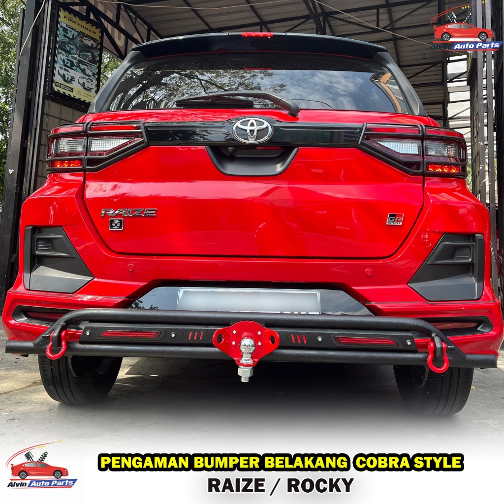 Jual TOWING BELAKANG RAIZE COBRA STYLE / PENGAMAN BUMPER BELAKANG RAIZE ...
