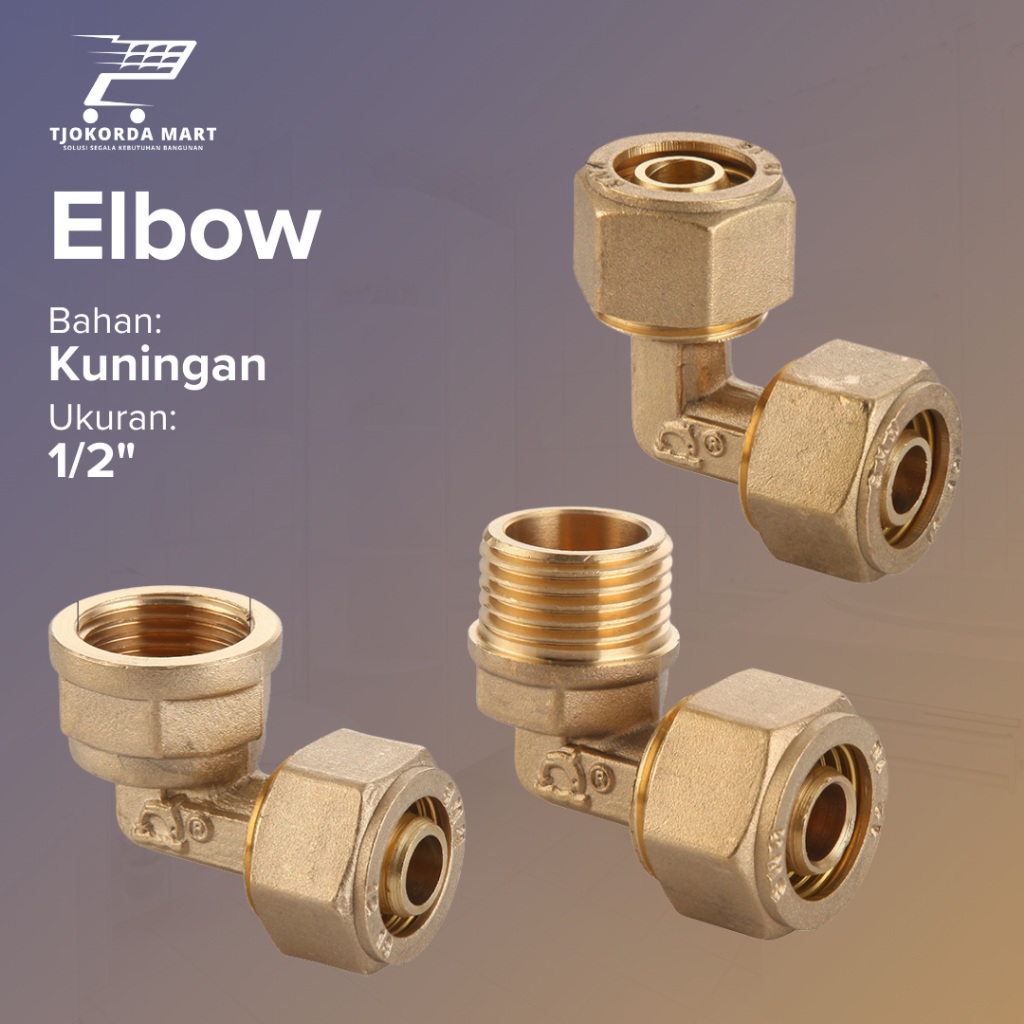 Jual Elbow drat luar 1/2 Inch sambungan pipa air panas Knee Drat dalam 1/2inch | Shopee Indonesia