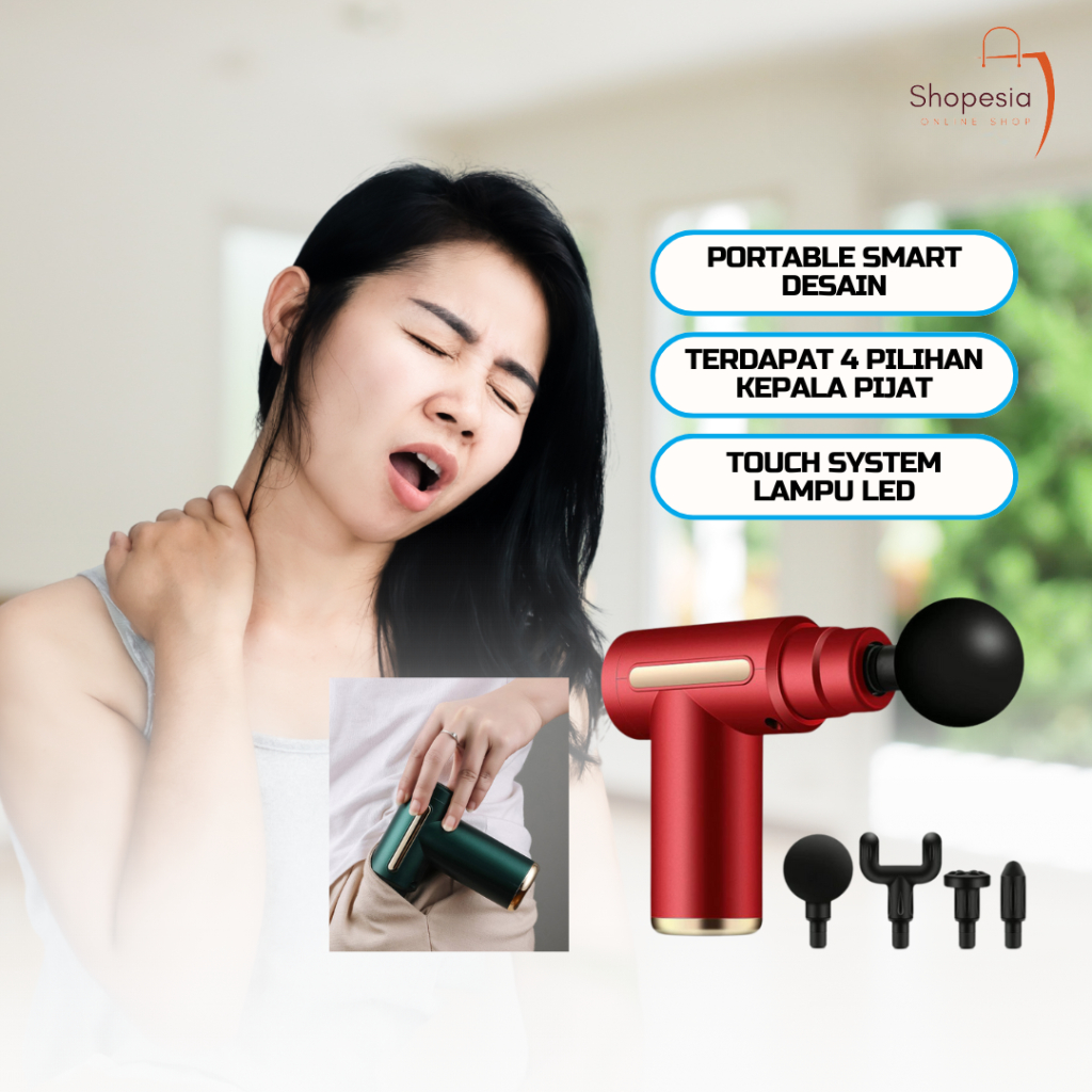 Jual Alat Terapi Otot Relaksasi | Alat Pijat Elektrik Massage Gun ...