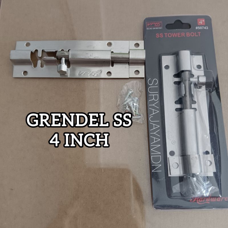 Jual GRENDEL GERENDEL STAINLESS 4 INCH / SELOT KUNCI PINTU | Shopee ...
