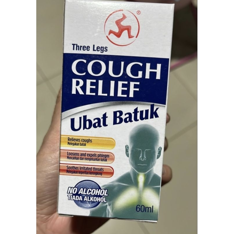 Jual Three Legs Cough Relief / Obat Batuk 60ml & 120ml | Shopee Indonesia