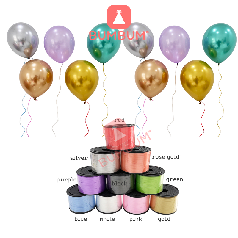 Jual Tali Pita Balon 100 Meter Roll Besar Premium Quality | Shopee ...
