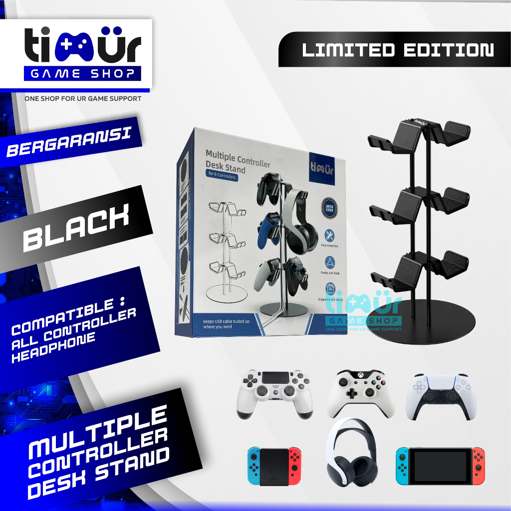 Jual Multiple Controller Desk Stand Tempat Stick Stik PS3 PS4 PS5 Xbox ...