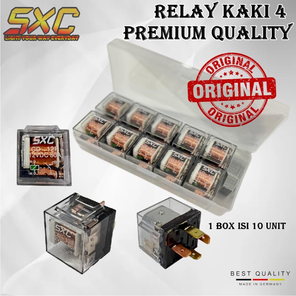 Jual BEST SELLER ! RELAY KLAKSON 12 VOLT 80 AMPER 1 KOTAK ISI 10 PCS ...