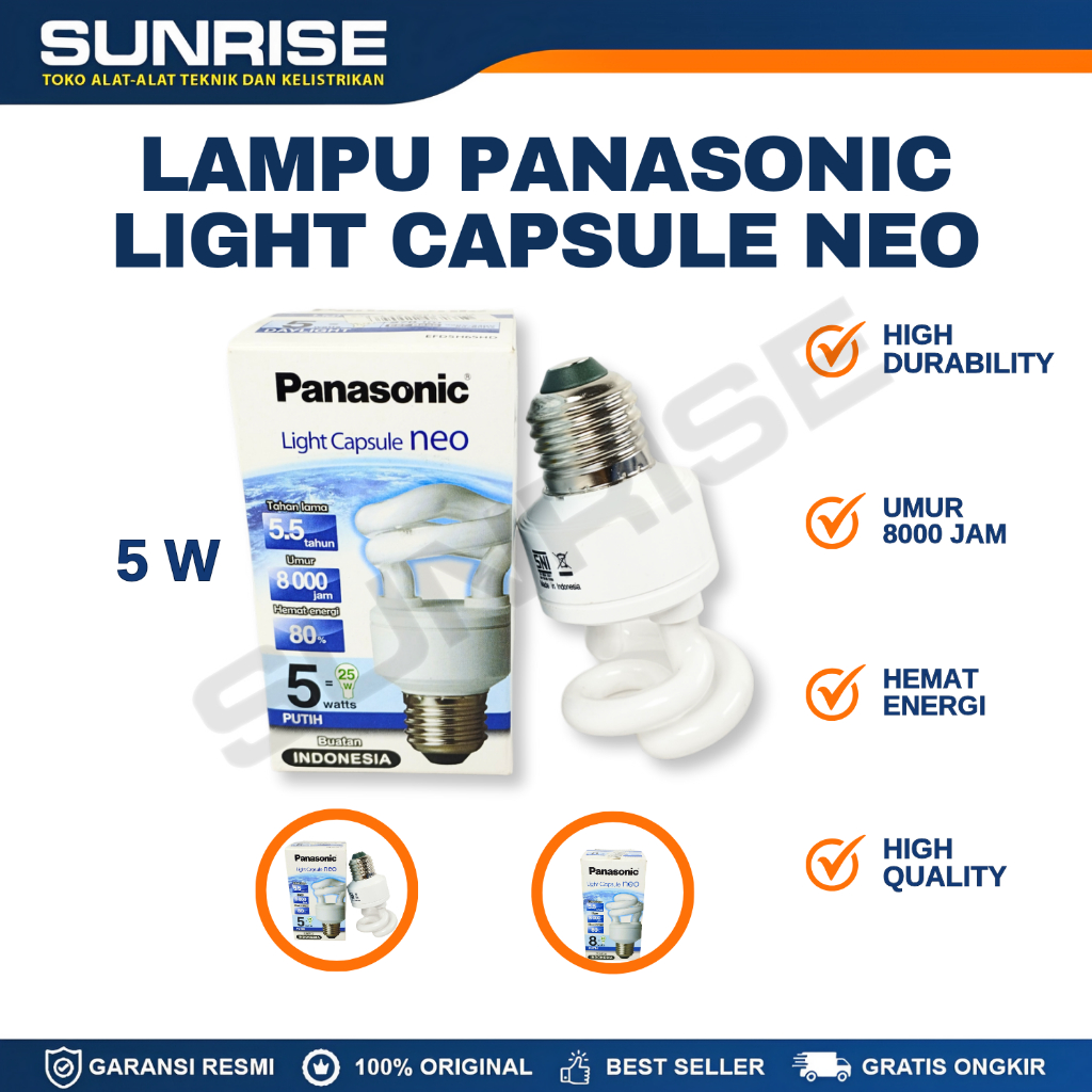 Jual PROMO 9.9 | HARGA MIRING LAMPU PLC MURAH SPIRAL PANASONIC TERMURAH ...