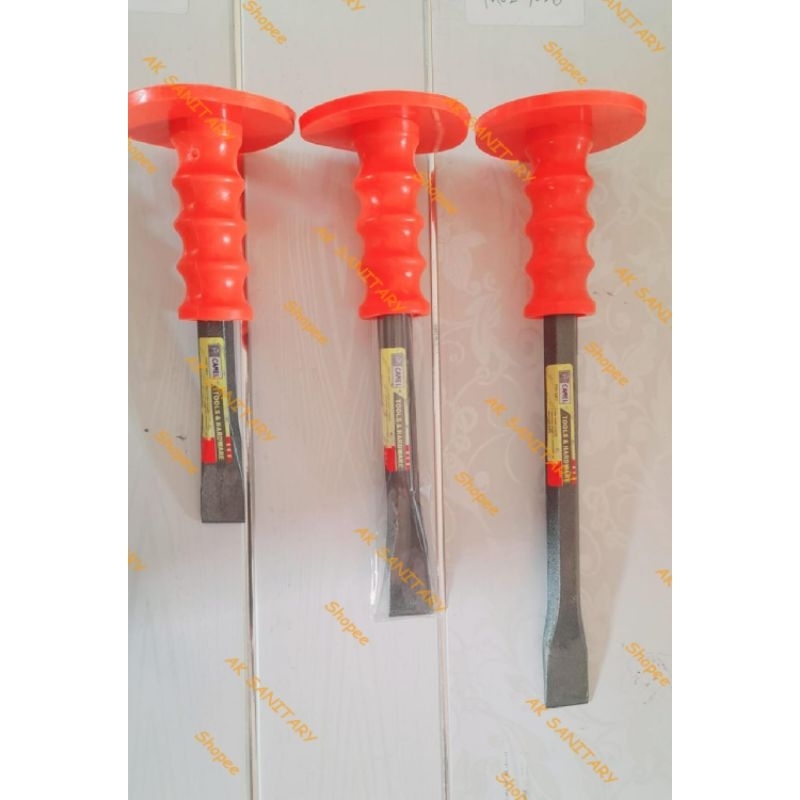 Jual Pahat Beton Besi Topi Orange Rata Gepeng SHISUKA 8" 10" 12" inch ...