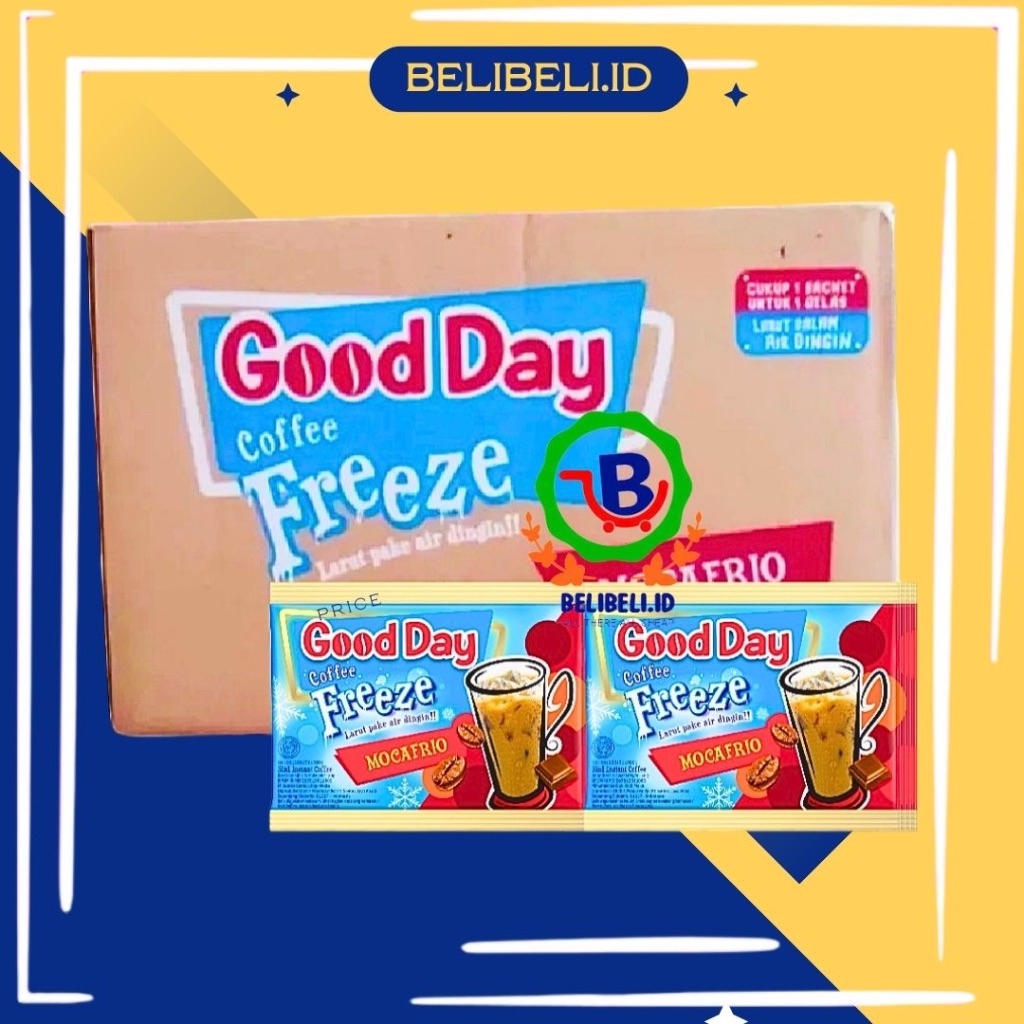 Jual Kopi Instan Goodday Good day freeze all varian 1 Dus isi 120 ...