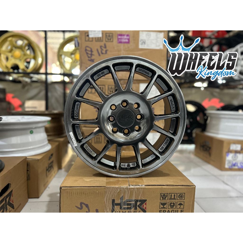 Jual VELG MURAH R15 HSR FE02 HYPER BLACK R15 LEBAR 6,5 ET 42 PCD DOBEL ...