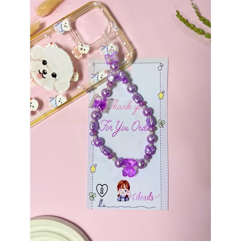Jual Phone Strap Luxury / Strap Hp Beads Premium Pop Mart Manik ...