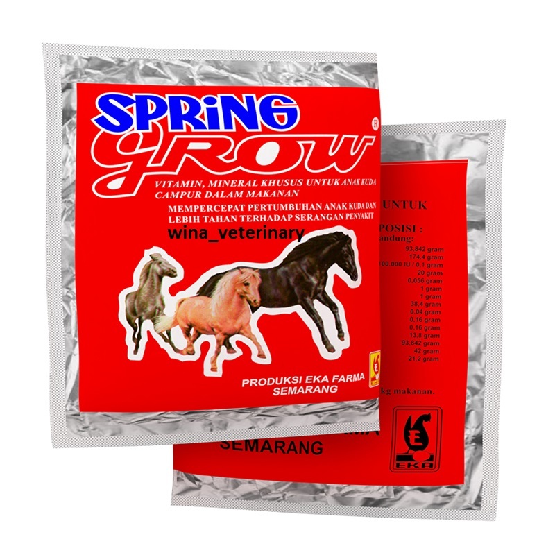 Jual SPRING GROW 500 GRAM MINERAL KUDA PACU ORIGINAL BAGUS PERCEPAT ...