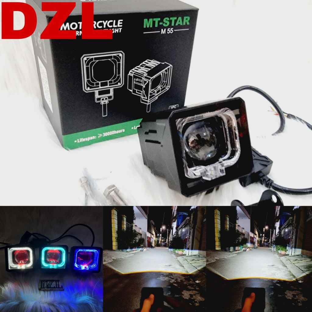 Jual Lampu tembak led mt star m55 biled matrix shroud ring devil jauh dekat | Shopee Indonesia
