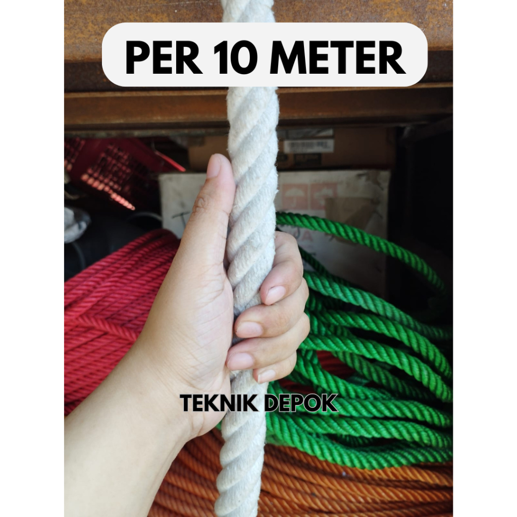 Jual Per 10 meter Tambang Guralon 20 mm Tali Pramuka Kapal Panjat ...