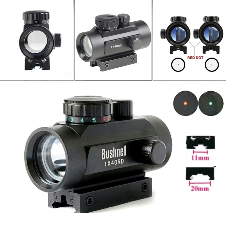 Jual Teleskop Bushnell1x40 Laser Red Dot Green dot hologram metal RD ...