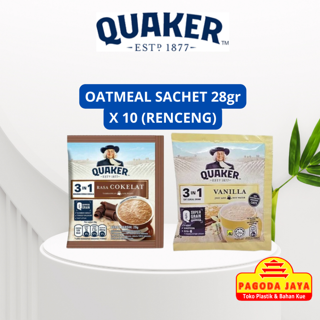Jual Quaker Sereal Oat 28gr x 10 sachet | Shopee Indonesia