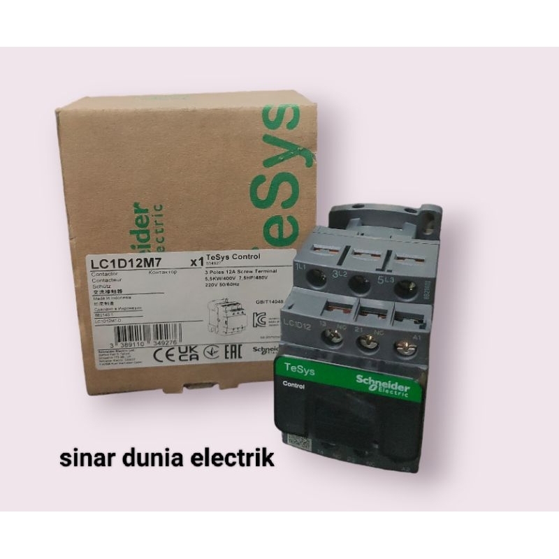 Jual CONTACTOR LC1D12M7 SCHNEIDER | Shopee Indonesia