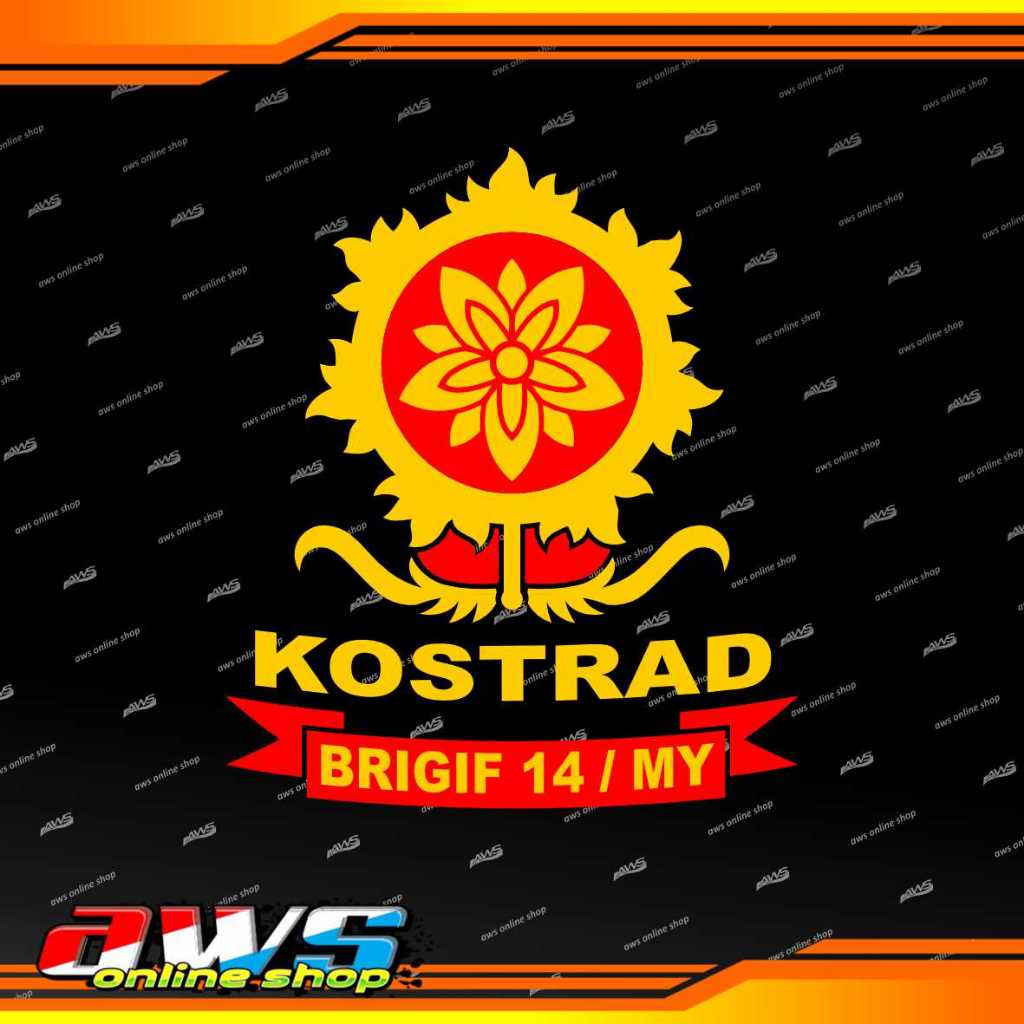 Jual Sticker Logo KOSTRAD BRIGIF 14/MY | Shopee Indonesia
