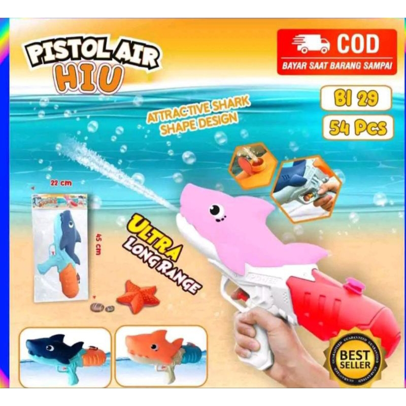 Jual Mainan Pistolan Air Water Guns shark BI29 pistol air animal hiu ...