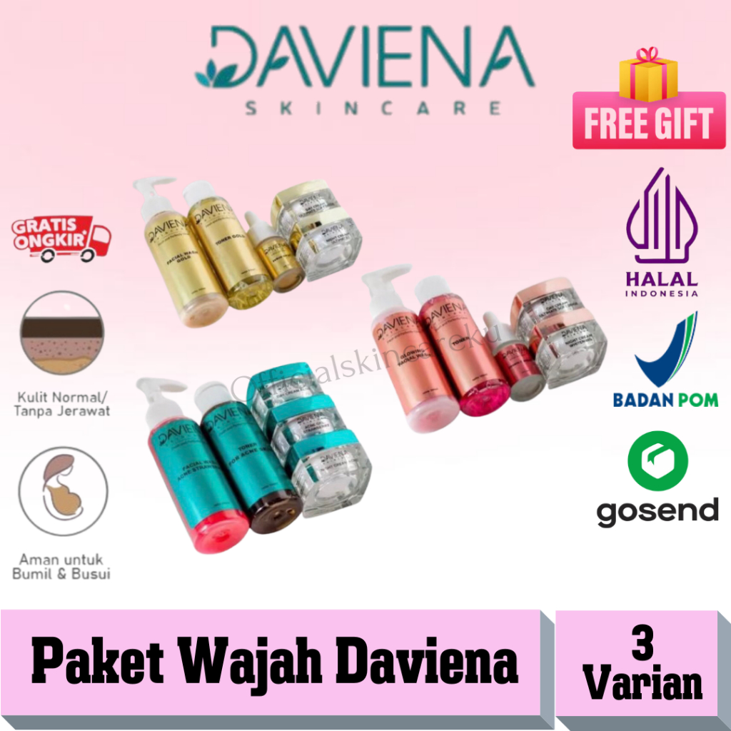Jual Daviena Skincare Offical Store Paket Daviena Skincare Glowing ...