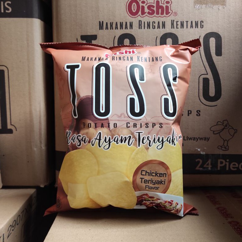 Jual PRAKTIS Oishi toss potato crips rasa ayam teriyaki 75gr snack ...