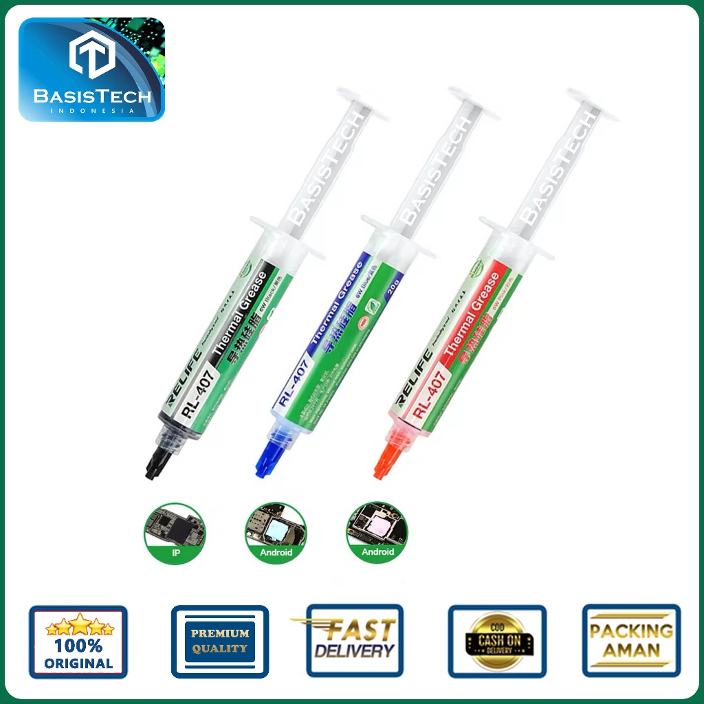 Jual PASTA SILIKON PLESTER PENDINGIN IC MMC CPU GPU CHIP RELIFE RL-407 ...