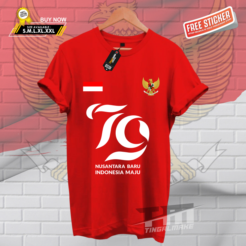 Jual Kaos Kemerdekaan HUT RI KE 79 Terbaru / Kaos 17 Agustusan / Kaos Kemerdekaan Indonesia ...