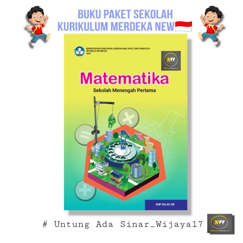 Jual Buku Paket Matematika Kelas 8 Smp kurikulum Merdeka Kementrian ...