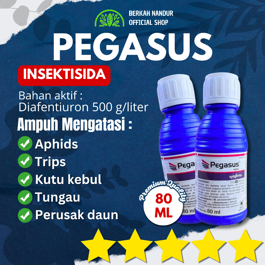 Jual Insektisida PEGASUS 500 SC 80 ml Hama Aphids Thrips kutu Kebul ...