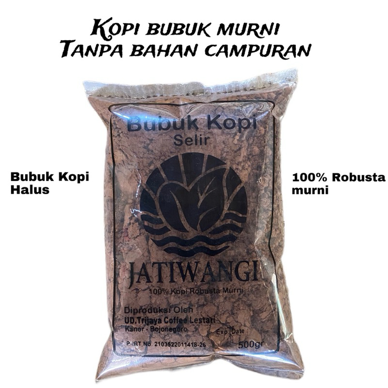 Jual KOPI BUBUK ROBUSTA MURNI 450gr - Kopi Bubuk Jatiwangi Tanpa ...