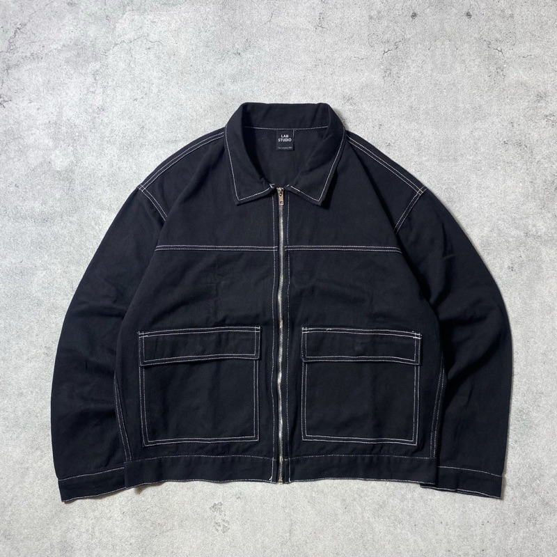 Jual Lab studio workjaket boxy outer jaket | Shopee Indonesia