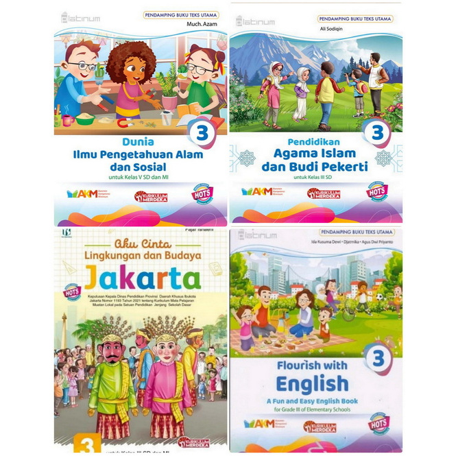 Jual BUKU PAKET KELAS 4 SD PENERBIT TIGA SERANGKAI KURIKULUM MERDEKA | Shopee Indonesia