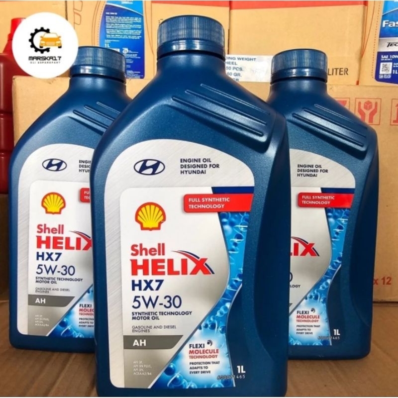 Jual Oli Shell Helix HX7 5W-30 AH Full Synthetic Technology 1 Liter ...