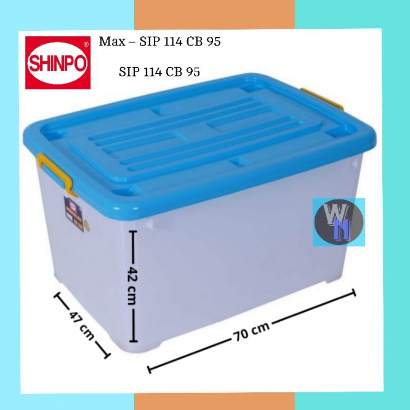 Jual SHINPO Kotainer/Container box 95 Liter/Kontener/box/Contener box ...