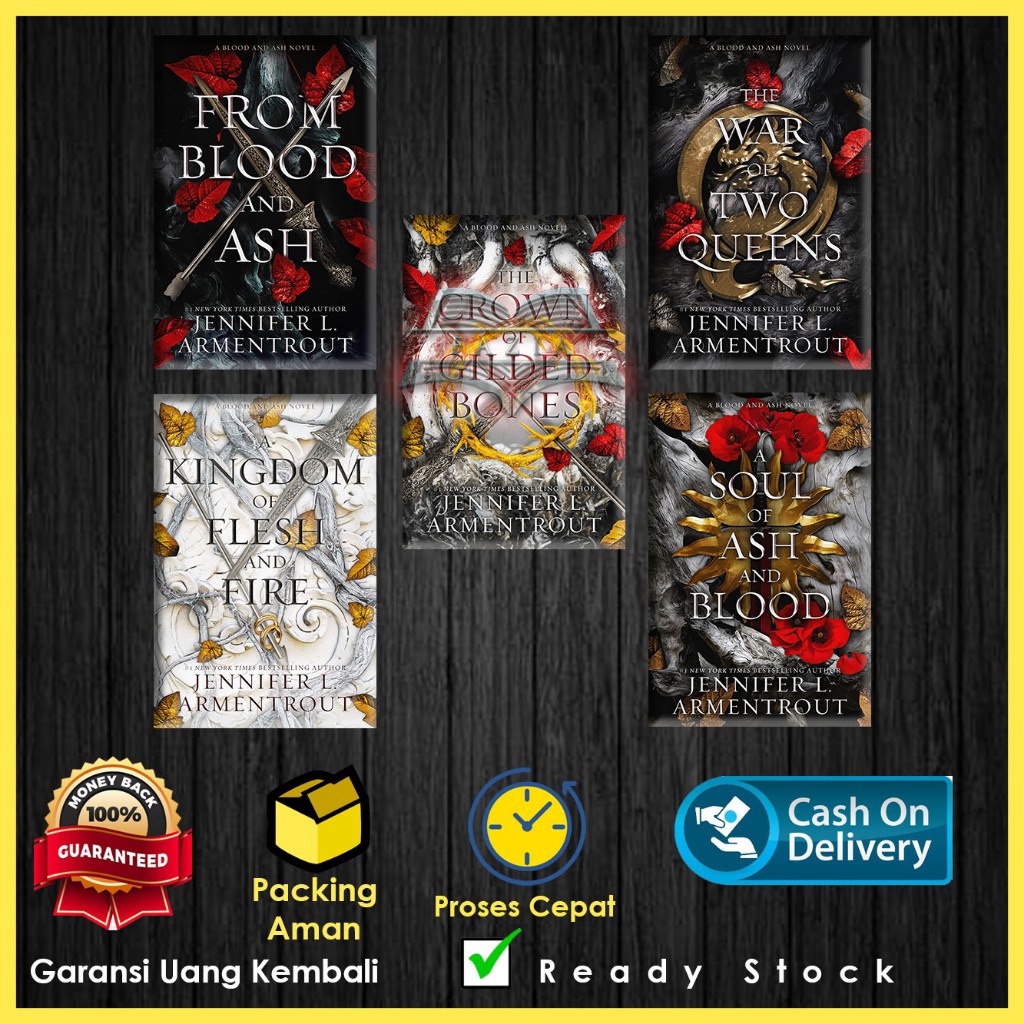 Jual SPESIAL From Blood and Ash A Kingdom of Flesh and Fire The Crown of Gilded Bones The War of ...