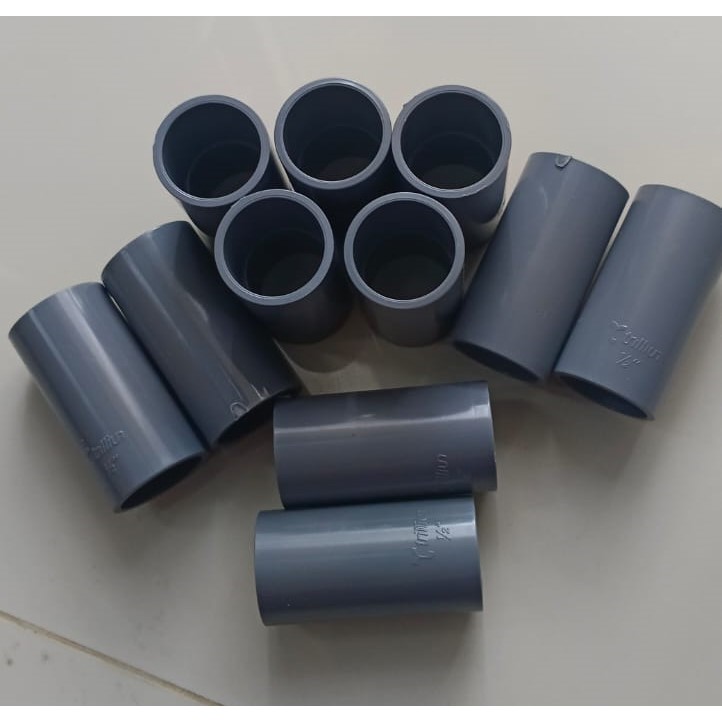 Jual Sok/Socket Pipa PVC 1/2" Sambungan pipa pvc sok merk TRILLIUN ...