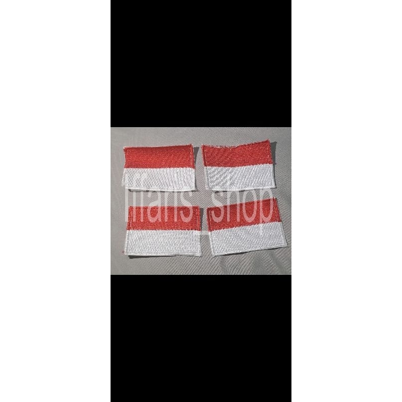 Jual Emblem / Badge Bendera Merah Putih 7x5 CM (Bordir) | Shopee Indonesia