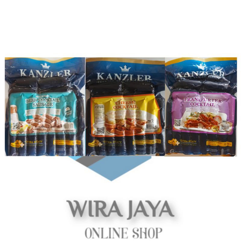 Jual KANZLER BEEF COCKTAIL CHEESE COCKTAIL FRANKFURTER COCKTAIL 500g ...