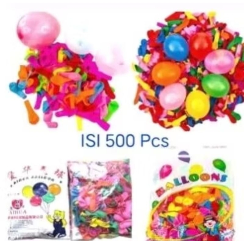 Jual Balon Jari isi/ Balon Unyil / Balon Air isi 500pcs | Shopee Indonesia