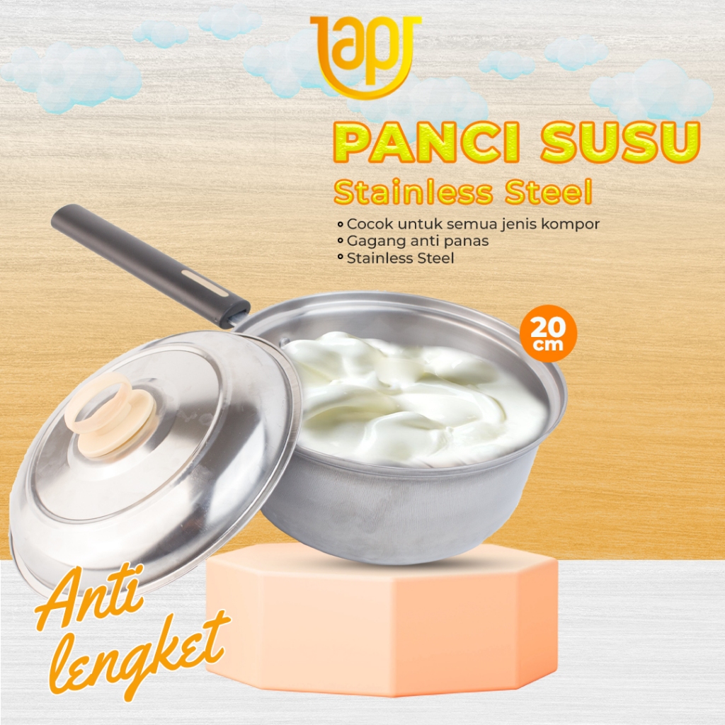 Jual Uapoffcial Panci Susu Stainless Steel Panci Susu Dengan Tutup ...