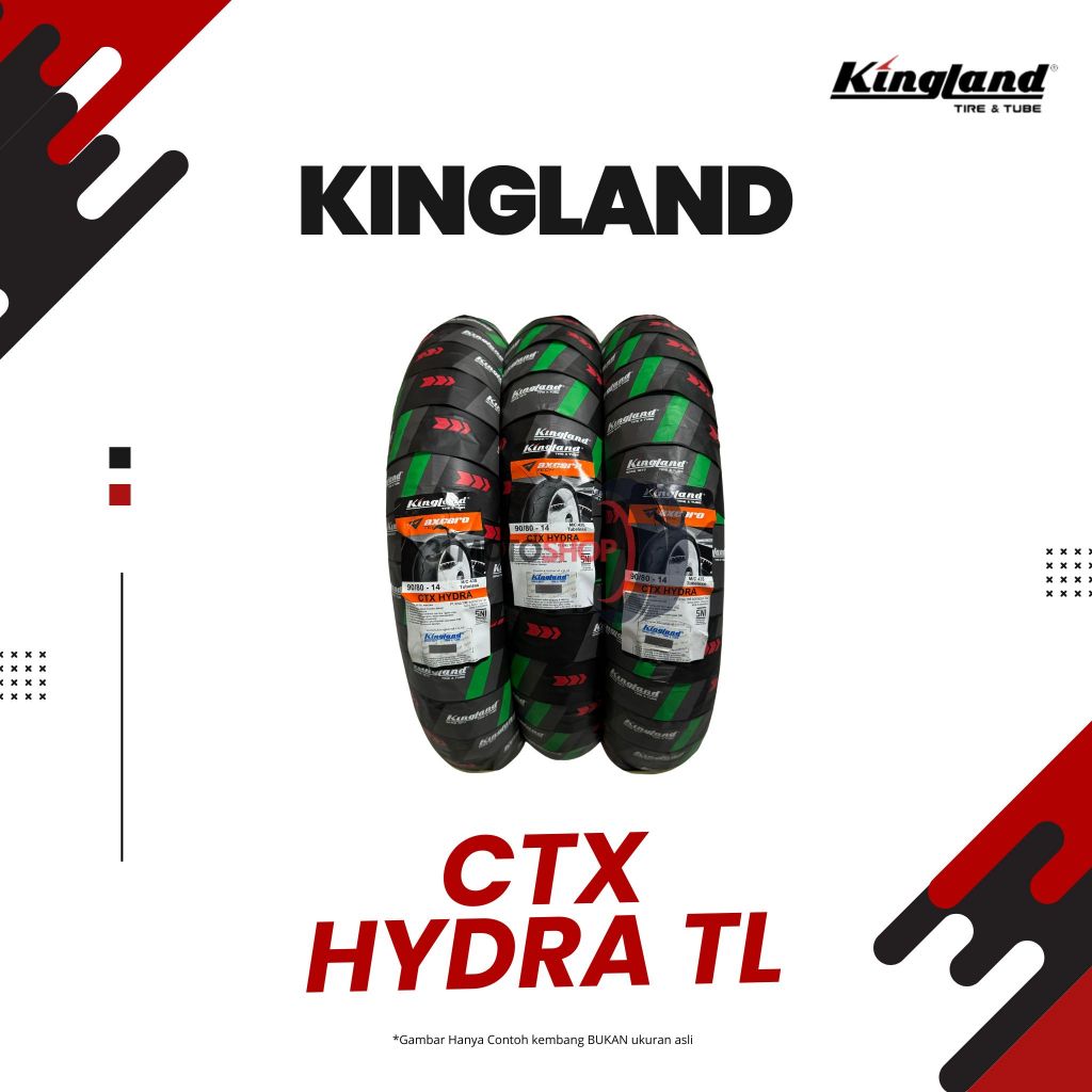 Jual FREE PENTIL Ban Motor Tubeless Kingland CTX Hydra Ring 14 90 / 80 ...
