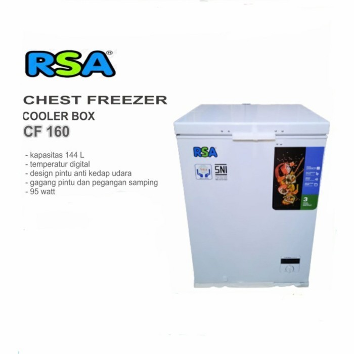Jual RSA Chest Freezer CF-160 / CF 160 Garansi Resmi | Shopee Indonesia