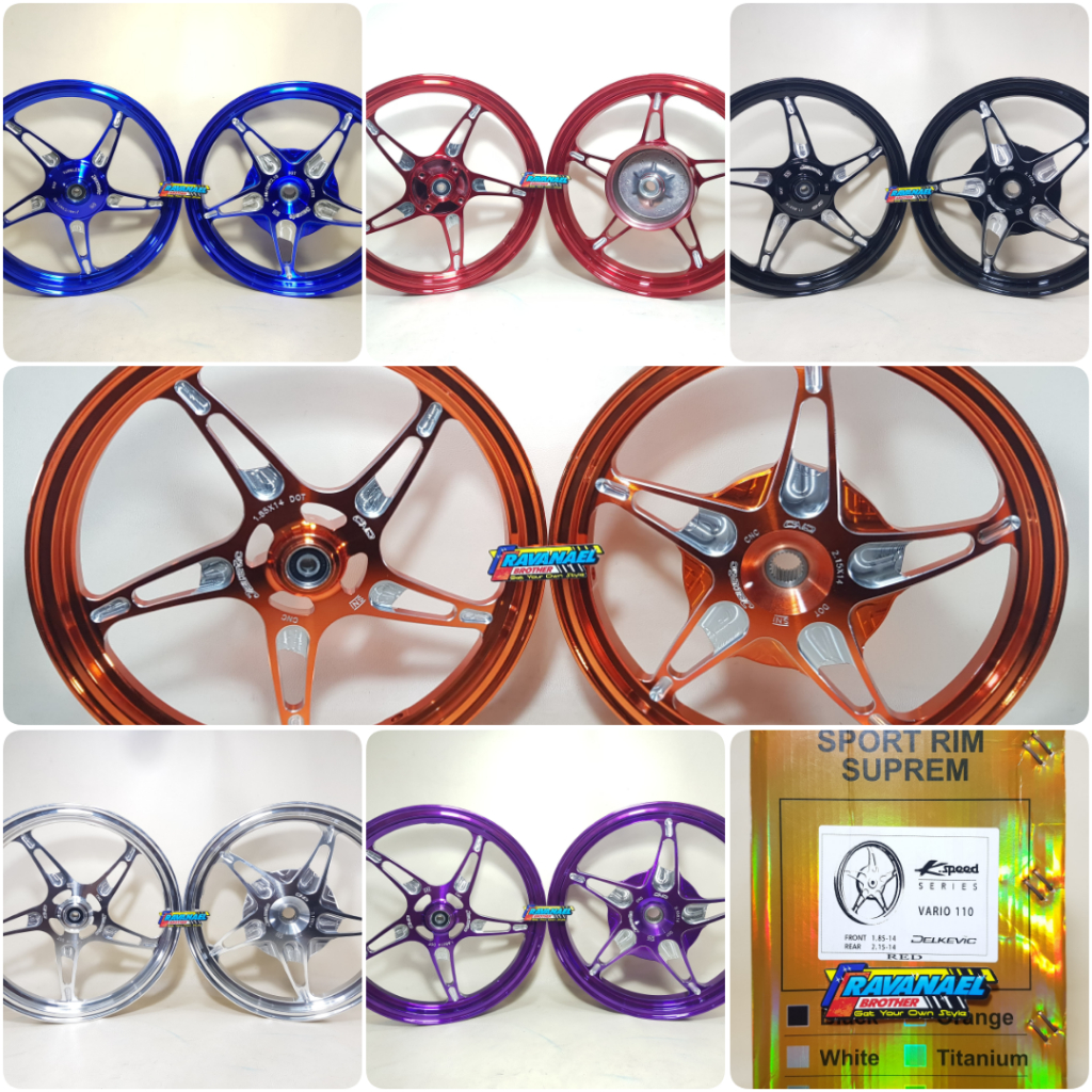 Jual Velg Racing Delkevic DND K-Speed Beat Scoopy Vario 110 125 150 ...