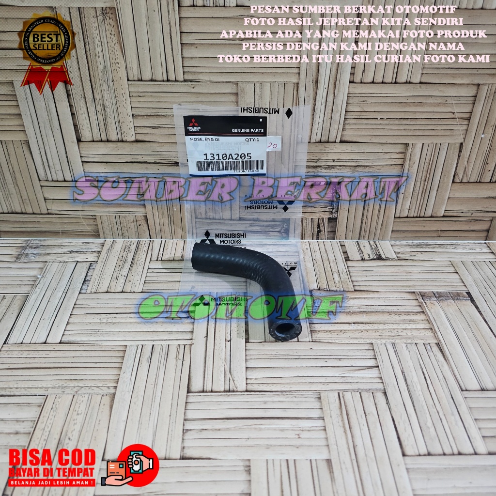 Jual PIPA SELANG KARET OLI KULER COLLER BESAR MITSUBISHI TRITON PAJERO ...