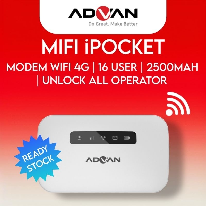 Jual Mifi Advan iPocket Advan MF01 4G All Operator Modem Wifi 4G All ...