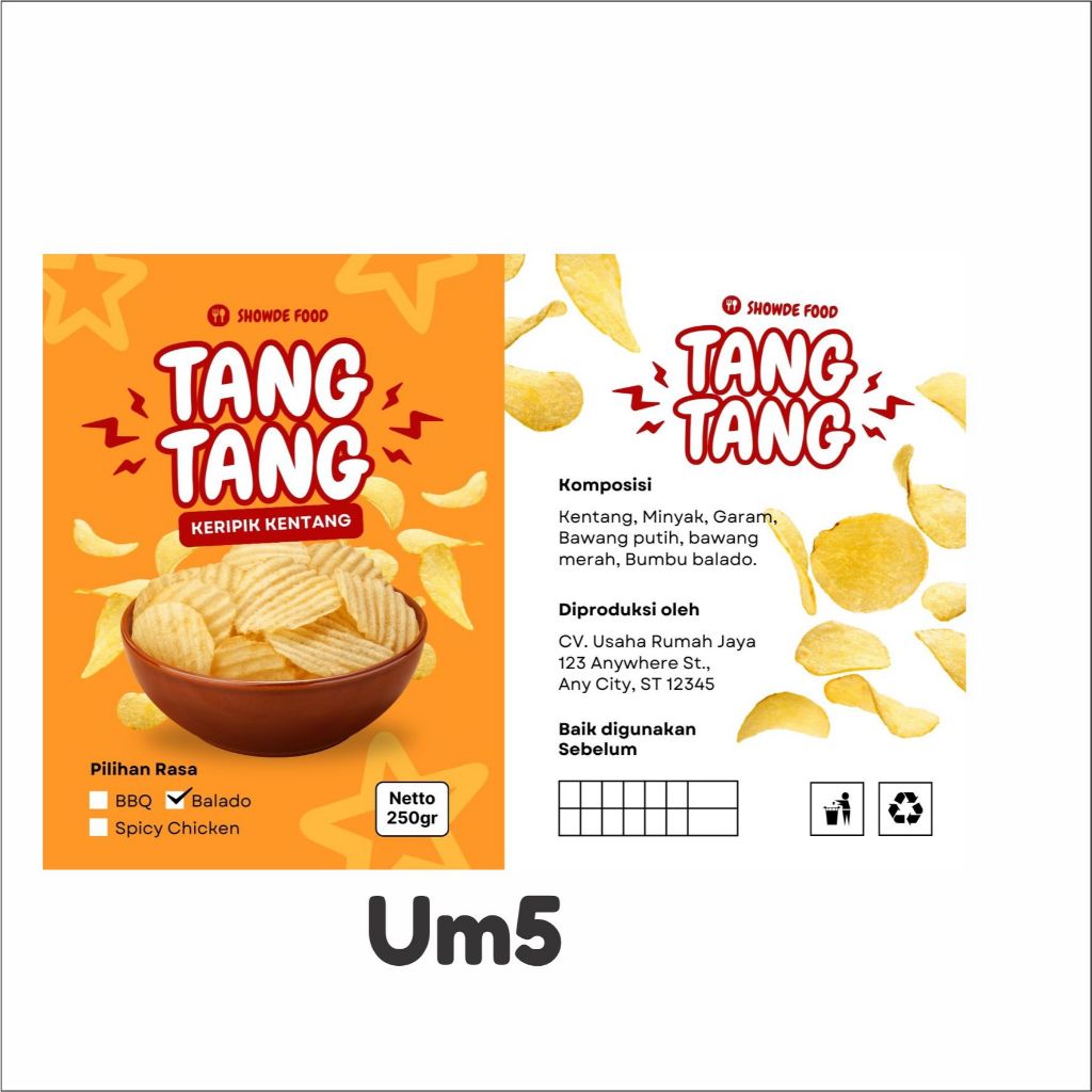 Jual STIKER - Label Snack UMKM 6x9cm | Shopee Indonesia