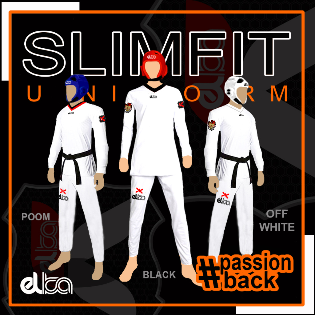 Jual Dobok ELKA Olympic Taekwondo Slimfit | Shopee Indonesia