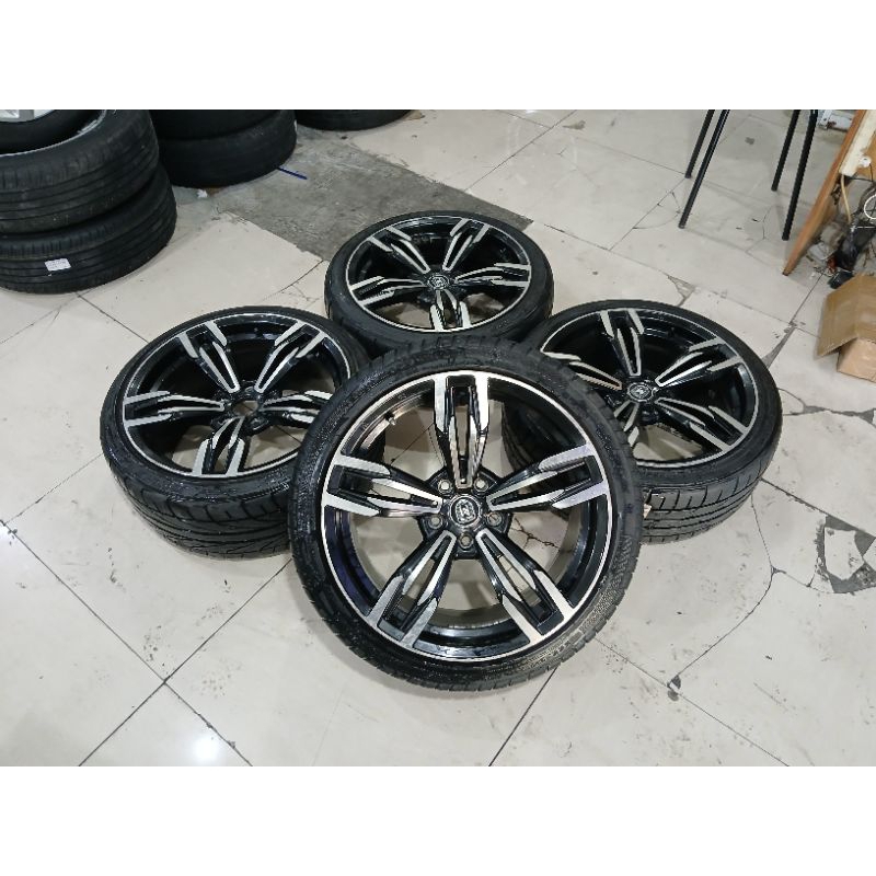 Jual Velg milano ring 18x8/9 pcd 5x114 et 38/35 Ban 225 40 18 falken ...