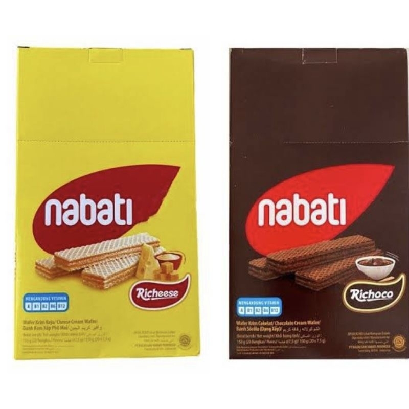 Jual Nabati Wafer 500 Keju/Cokelat 1 Box Isi 20 pcs | Shopee Indonesia