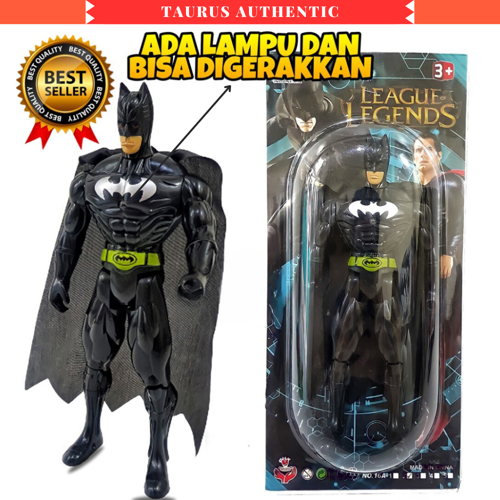 Jual Mainan Anak Robot Action Figure Batman Ada Lampu - Bat Man The ...
