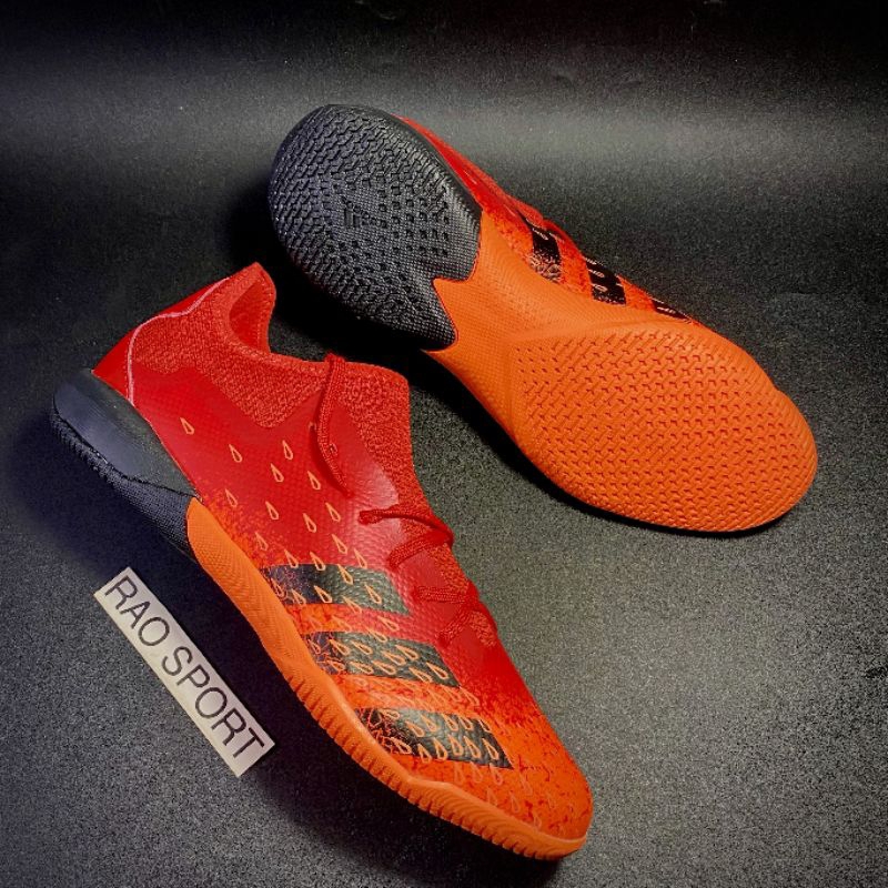 Jual Sepatu Futsal Adidas Predator Freak .3 Low Red Black | Shopee ...