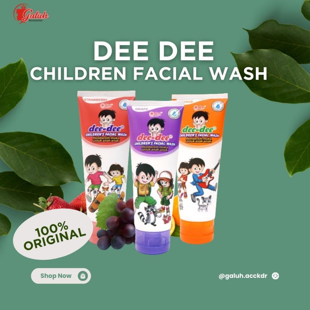 Jual DEE DEE FACIAL WASH CHILDREN 100G 50G/ FACIAL WASH ANAK MURAH ...